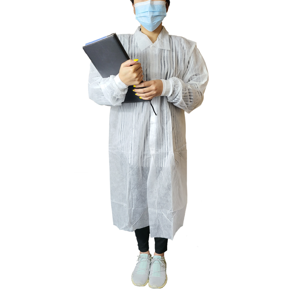 Disposable Lab Coats, Ctn of 100pcs - Isolation Gown | Pharmpak